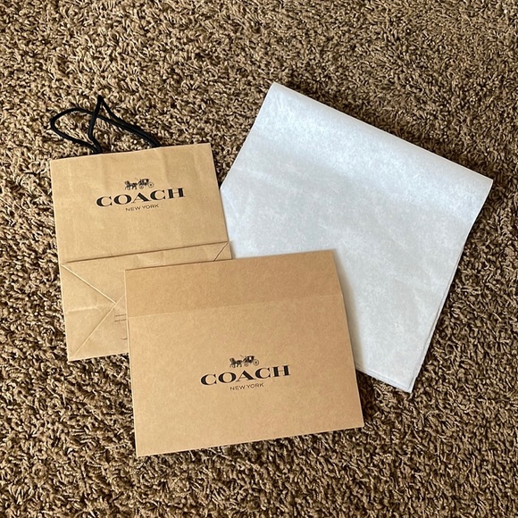 Coach | Accessories | Coach Gift Box X6x25 Coach Shopping Bag 10x8x5 ...
